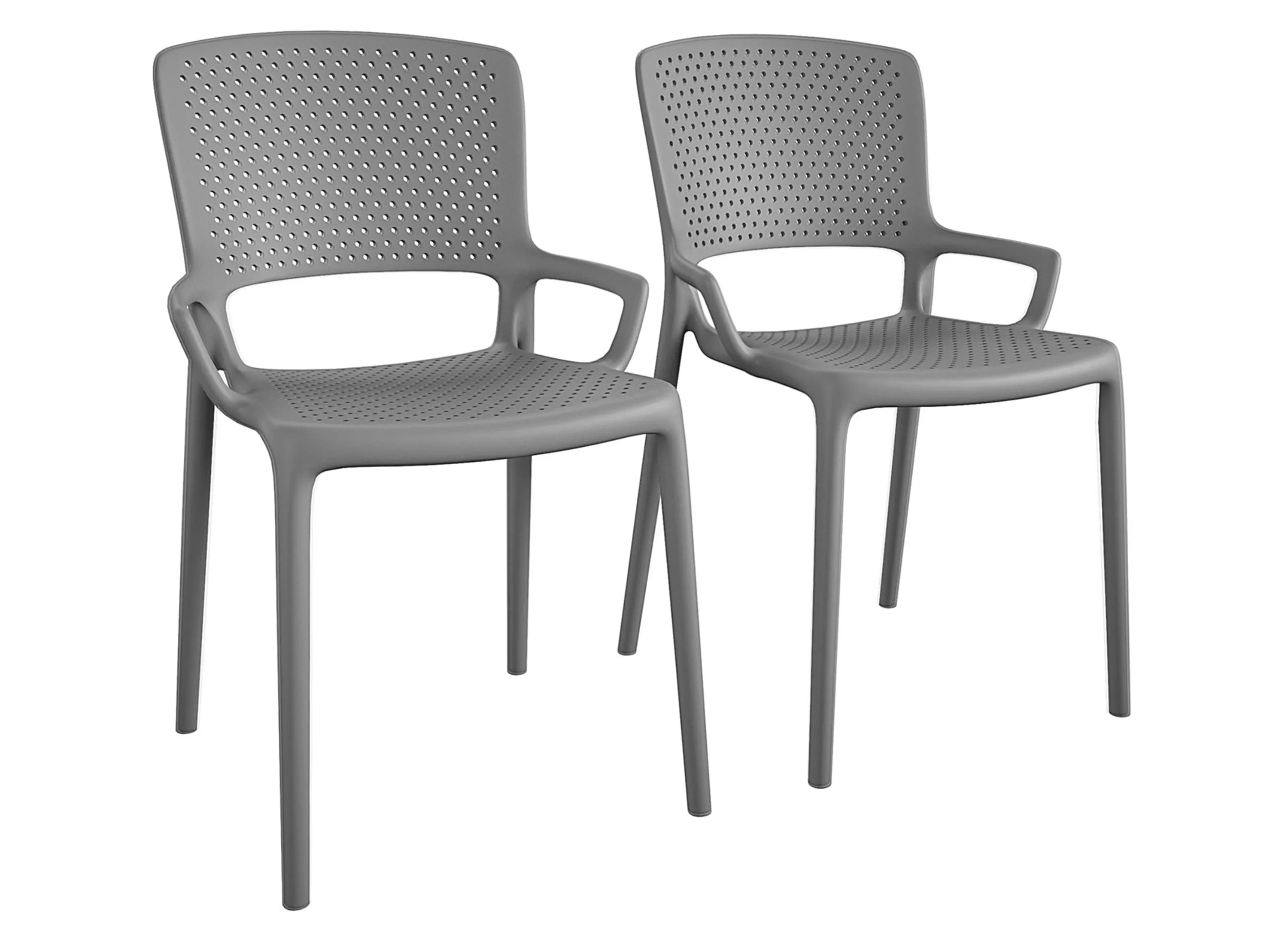 COSCO Outdoor Stacking Resin Chair - Set of 2 | Raymour & Flanigan