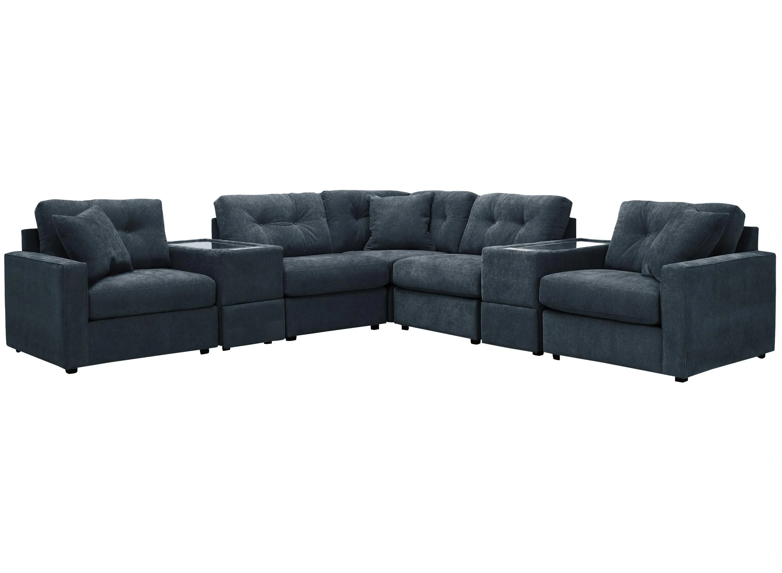 ModularOne 7-pc. Sectional w/Two Power Consoles | Raymour & Flanigan