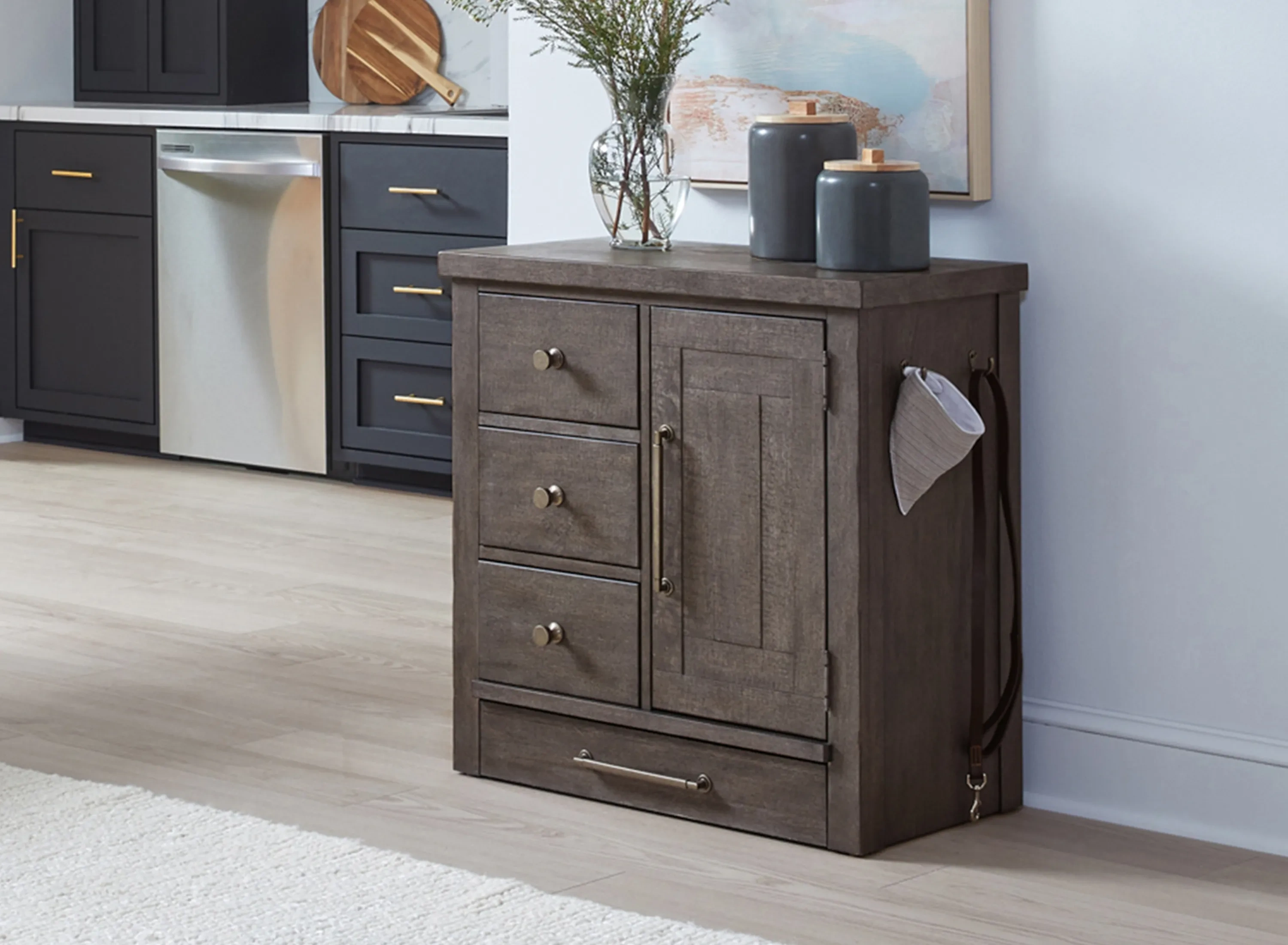 Modern Farmhouse Pet Feeder | Raymour & Flanigan