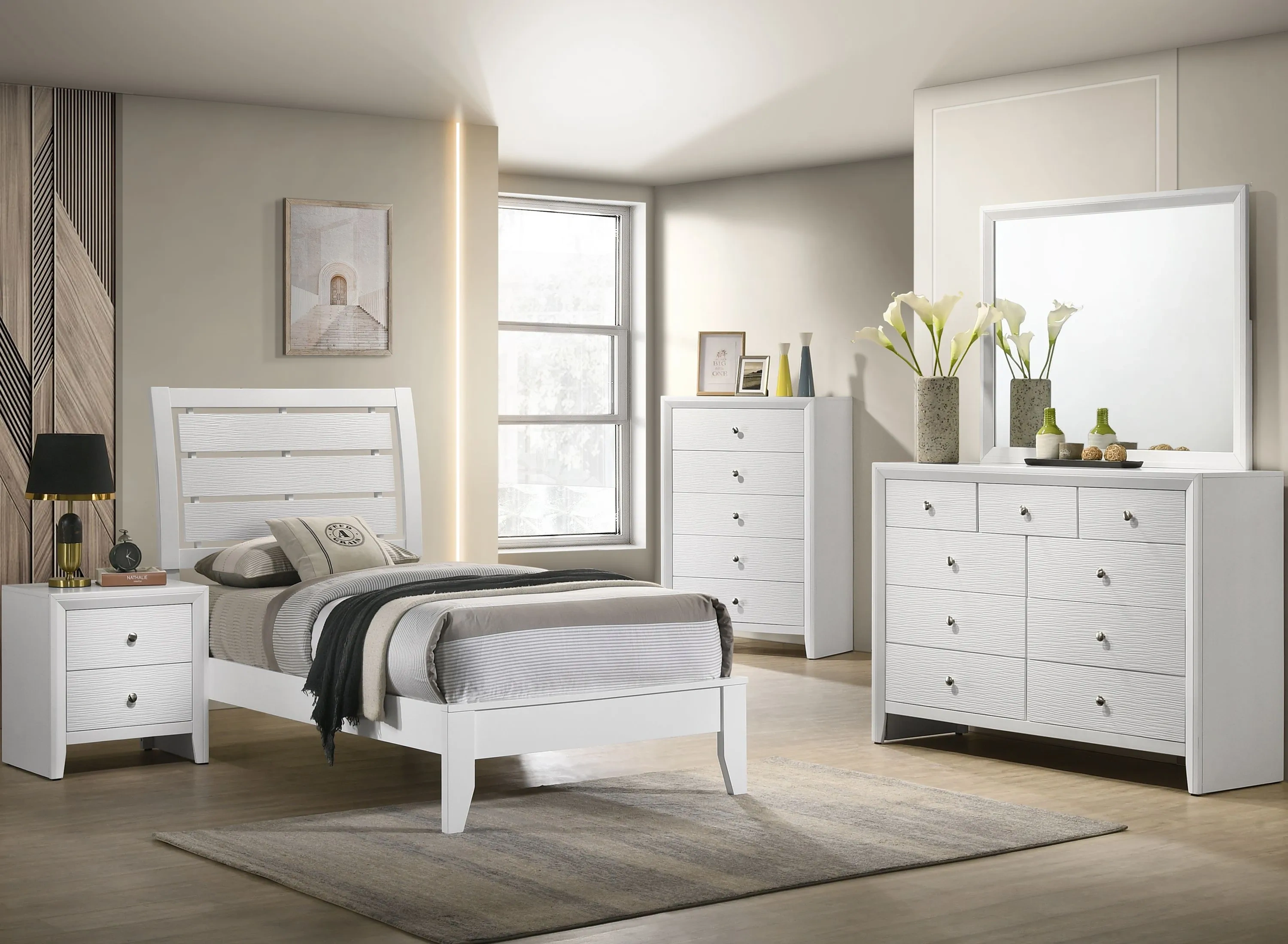 Evan 5 Pc Twin Bedroom Set Raymour Flanigan