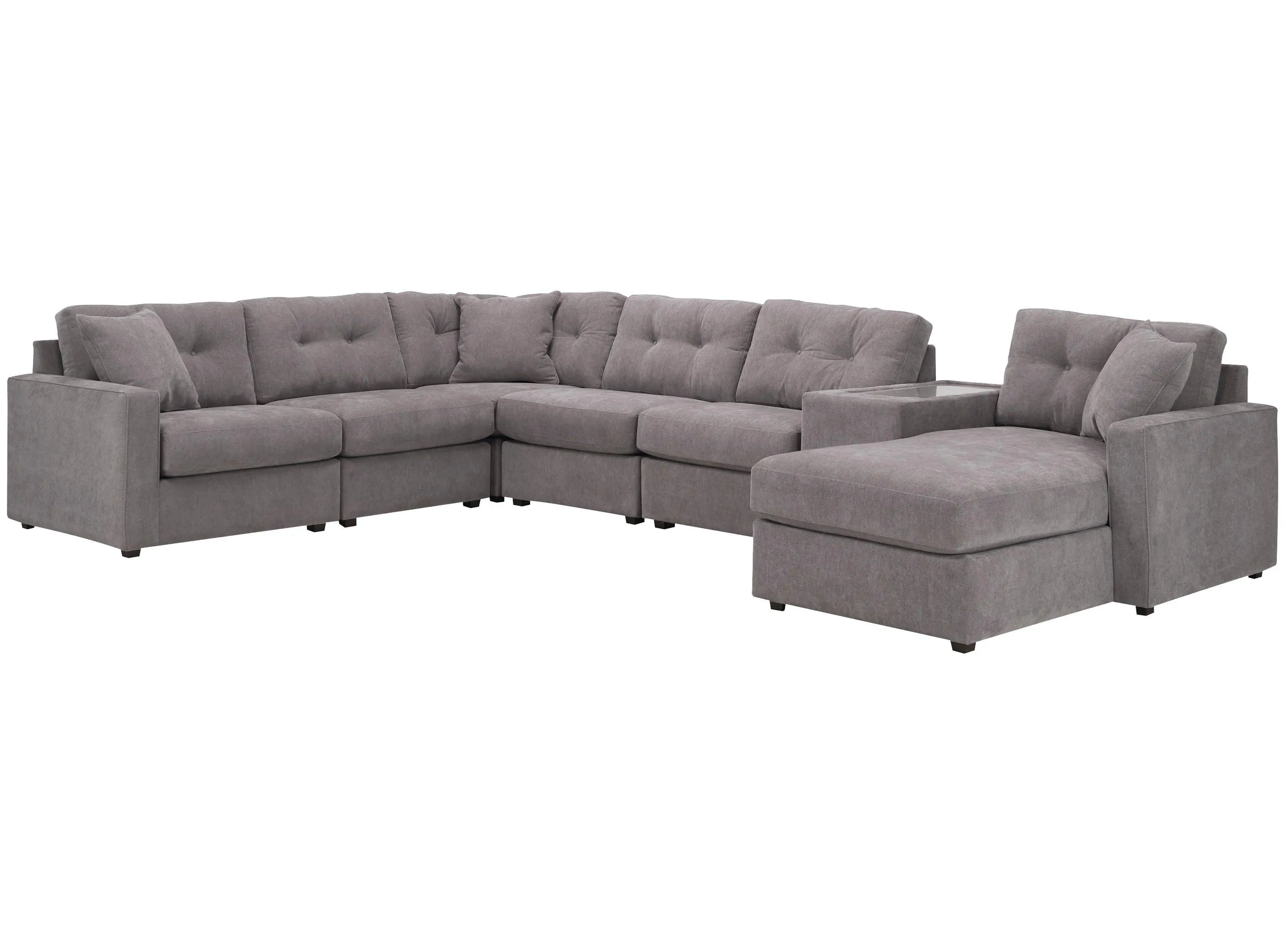 ModularOne 7-pc. Sectional w/One Power Console | Raymour & Flanigan