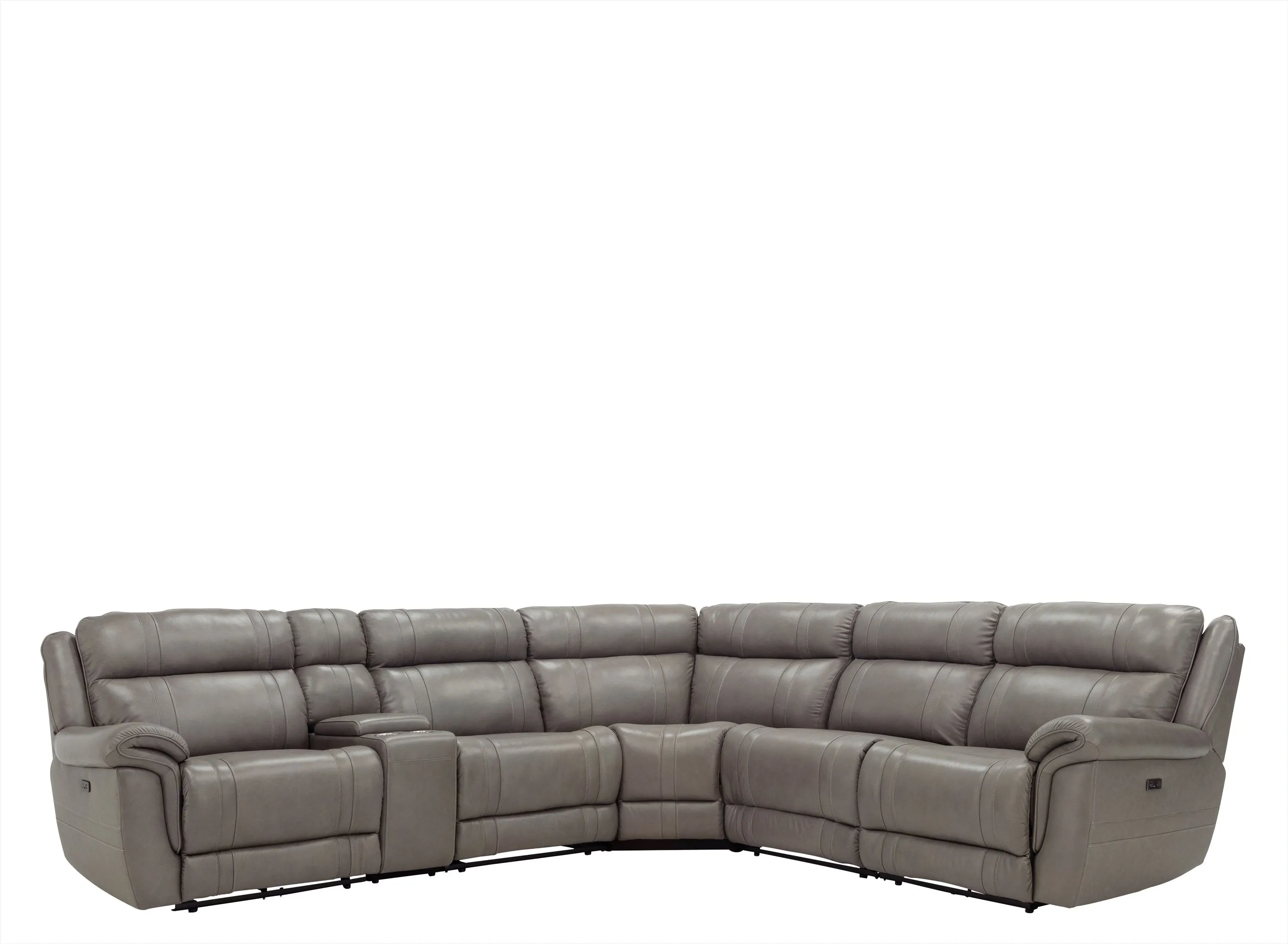 Ridgewood 6 pc. Leather Power Reclining Sectional Sofa Raymour Flanigan