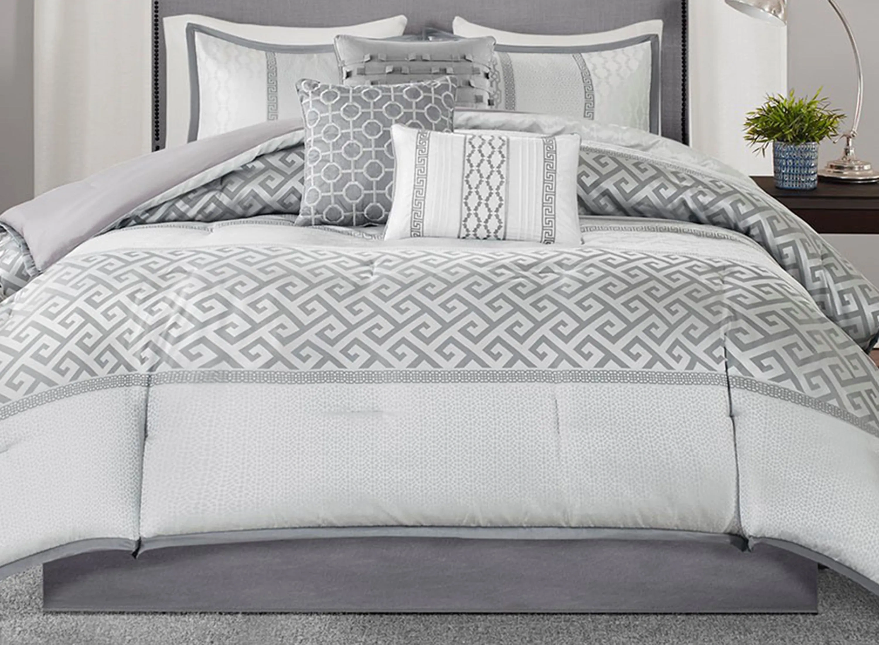 Bennett King 7 Pc. Comforter Set | Raymour & Flanigan