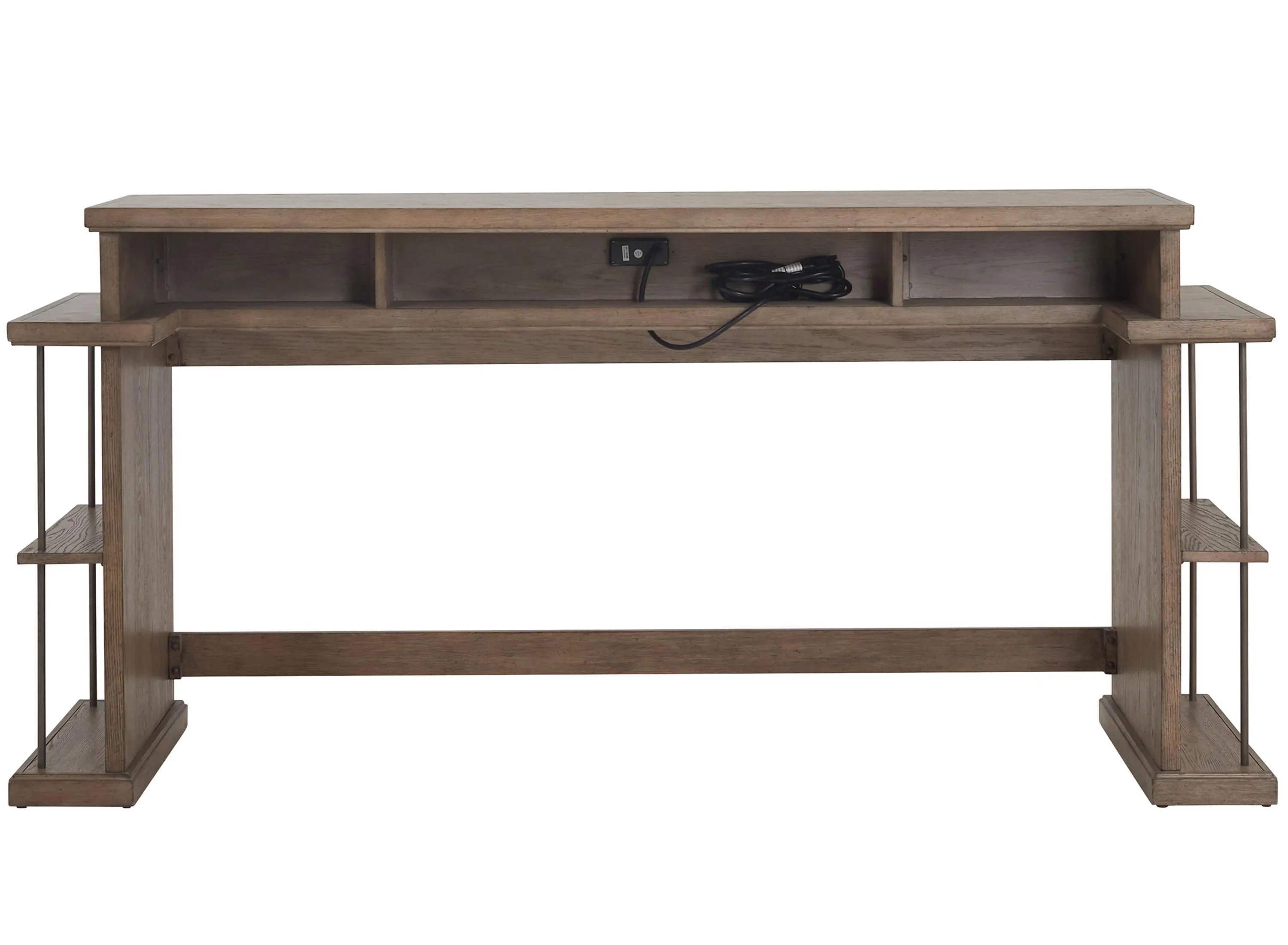 City Scape Sofa Console Table w/ Cubbies | Raymour & Flanigan