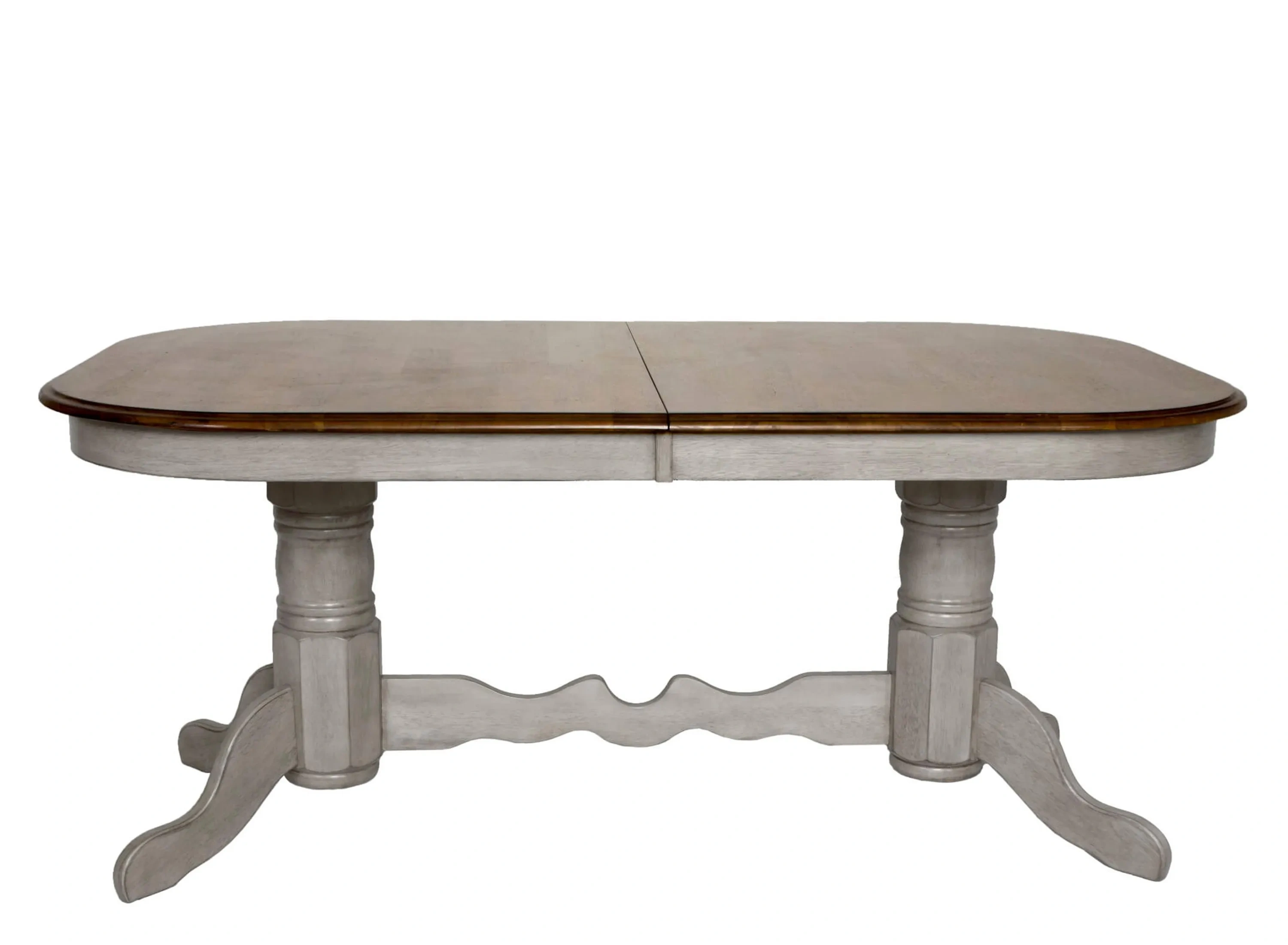 Country Grove Double Pedestal Extendable Dining Table | Raymour & Flanigan