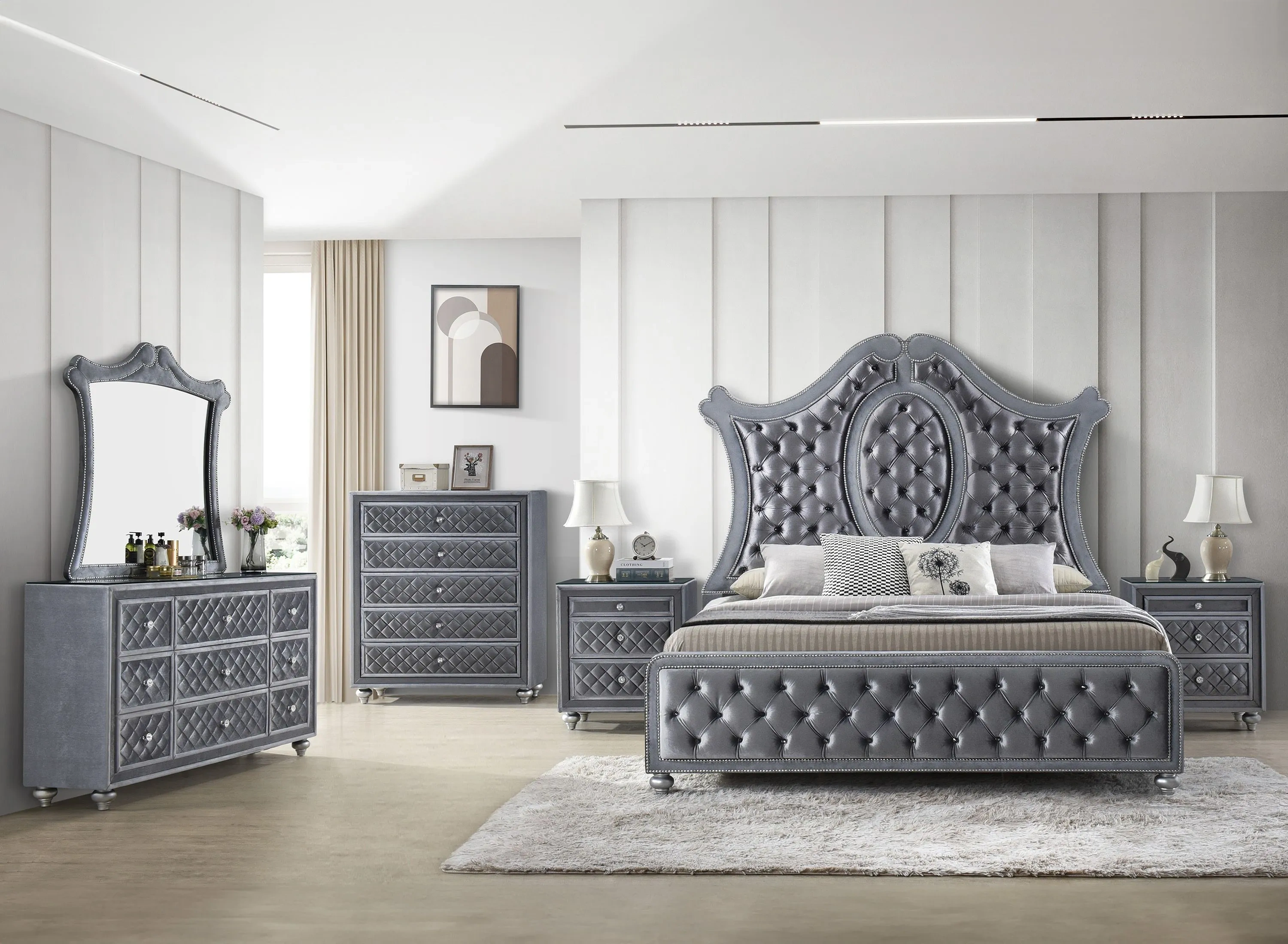 Cameo 5 pc Queen Bedroom Set Raymour Flanigan