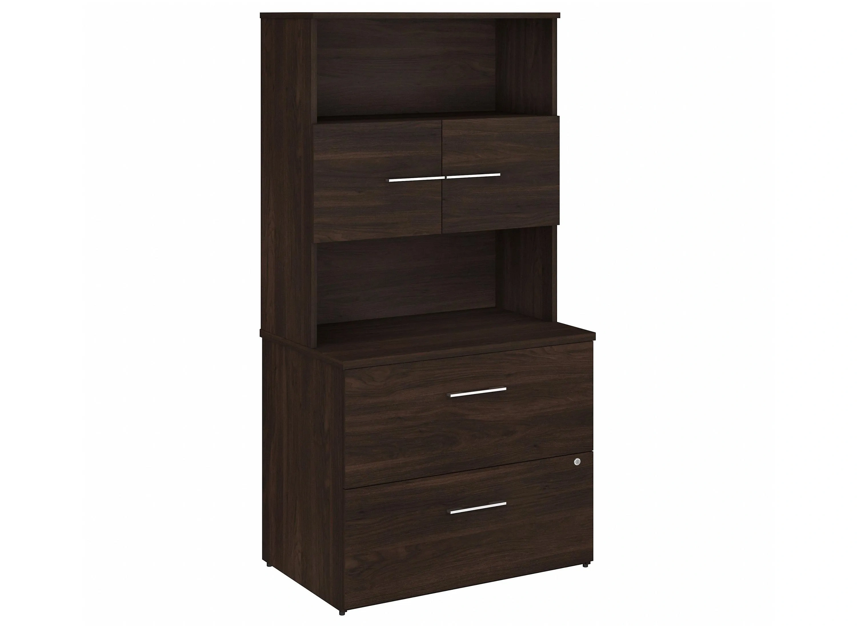 Office 500 36W 2 Drawer File Cabinet & Hutch | Raymour & Flanigan