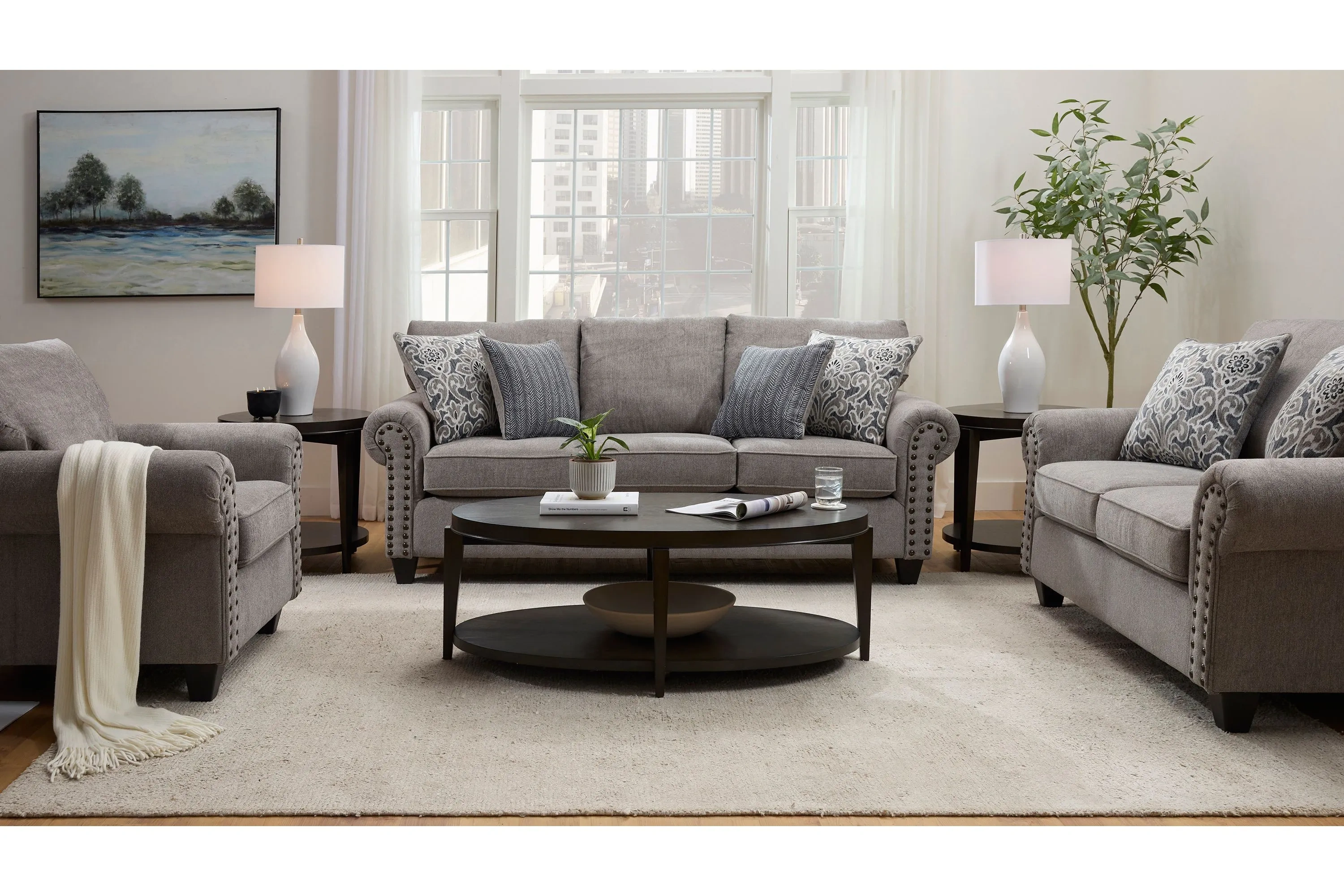 Crandall 2 pc. Sofa and Loveseat Raymour Flanigan