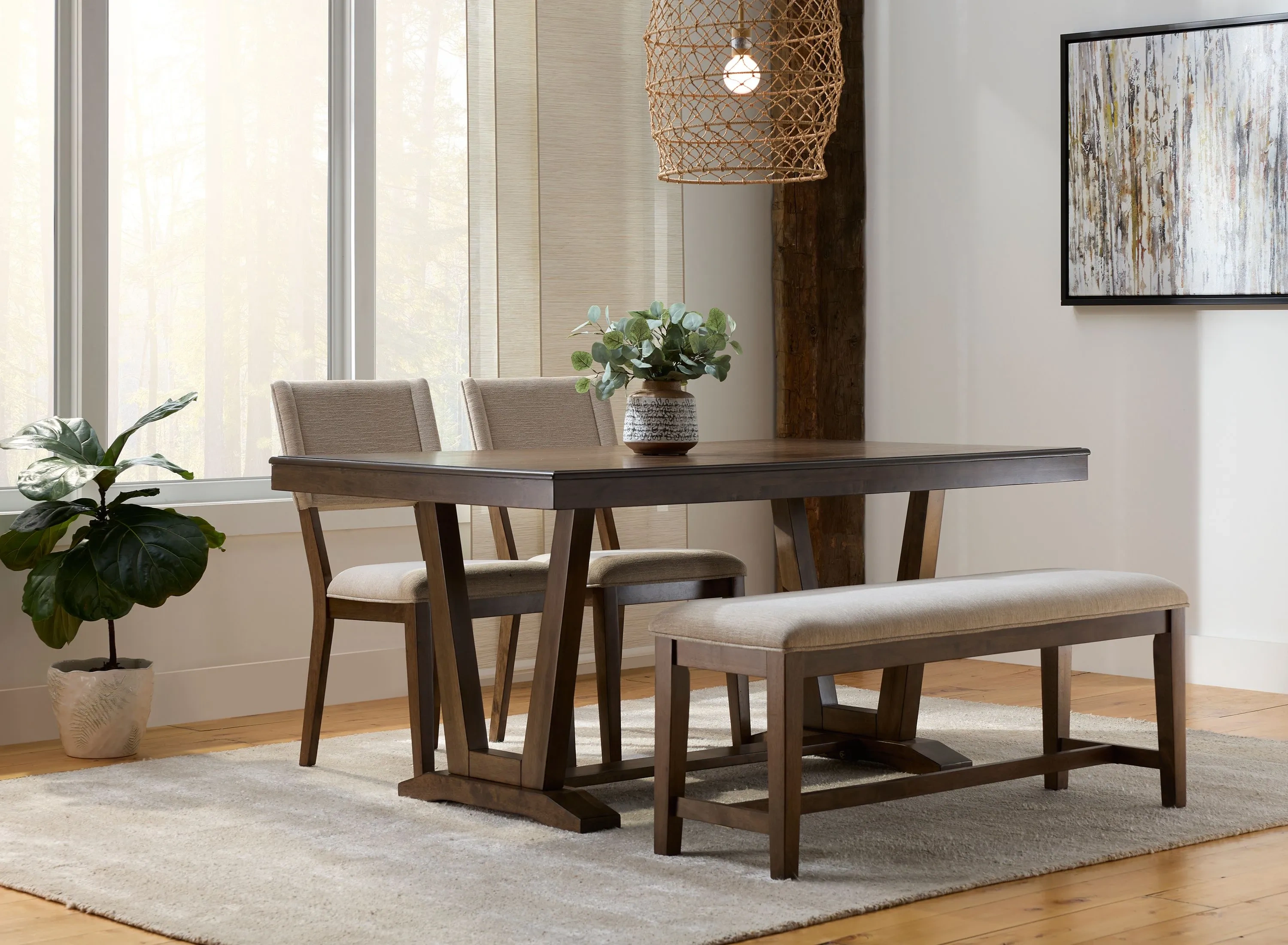 Drakeshire 4-pc. Dining Set with Bench | Raymour & Flanigan