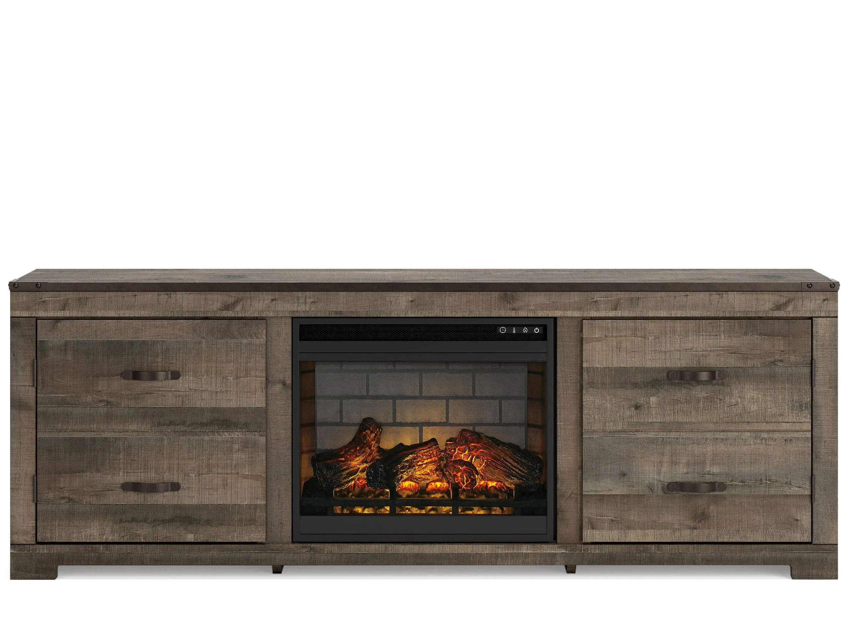 Trinell TV Stand & Electric Fireplace | Raymour & Flanigan