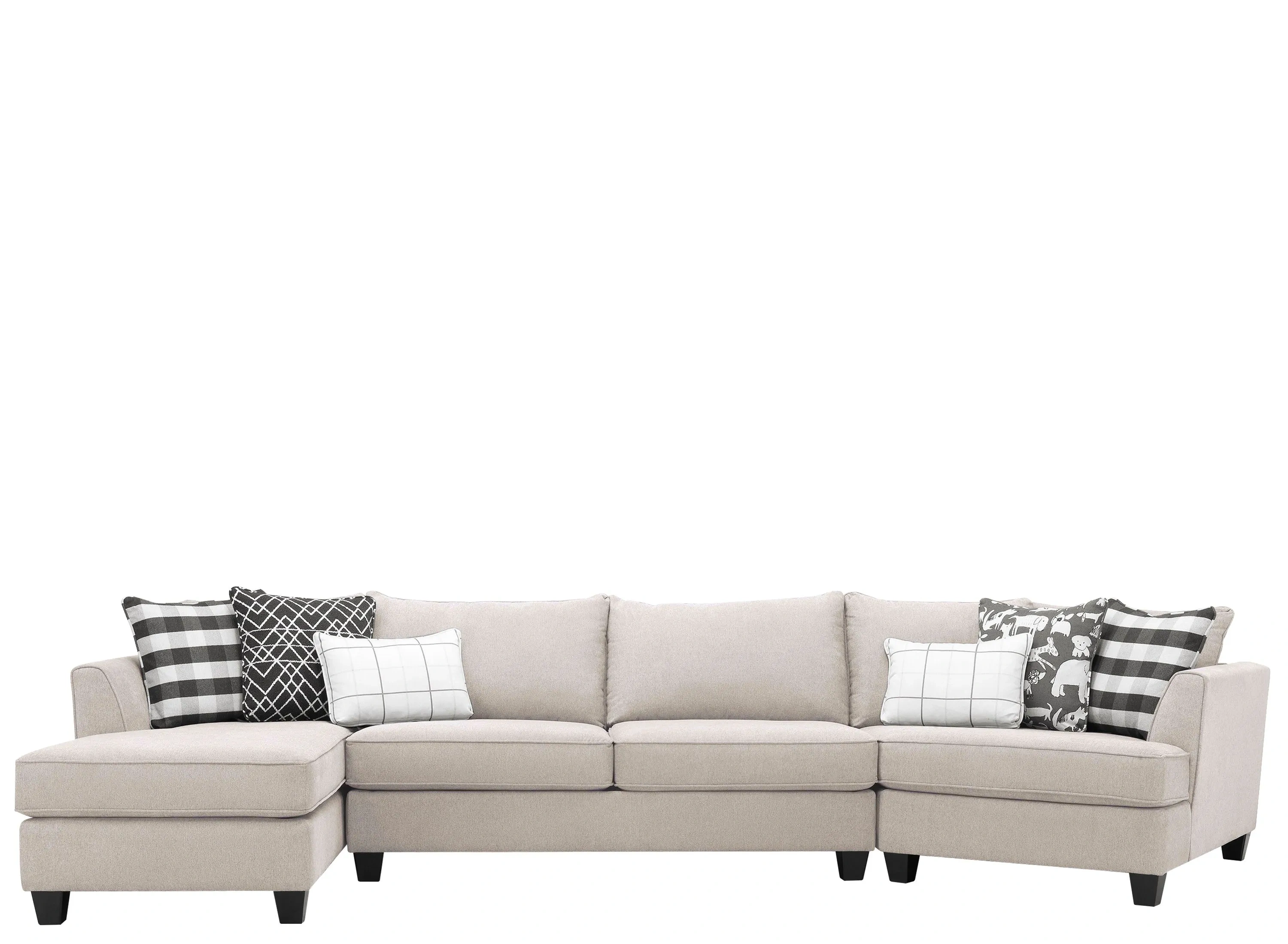 Daine 3 pc. Sectional Sofa Raymour Flanigan