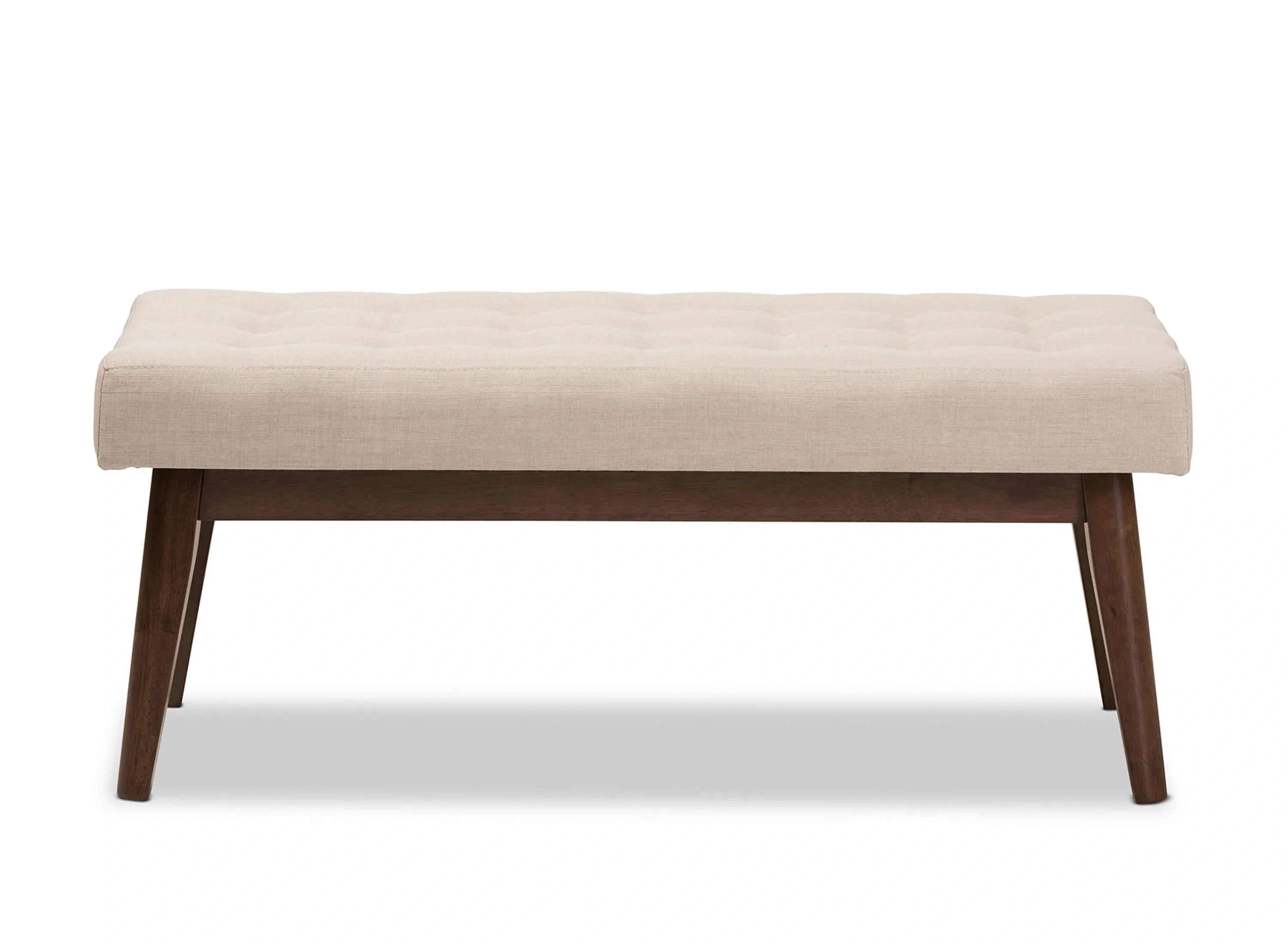 Elia Fabric Button-Tufted Bench | Raymour & Flanigan
