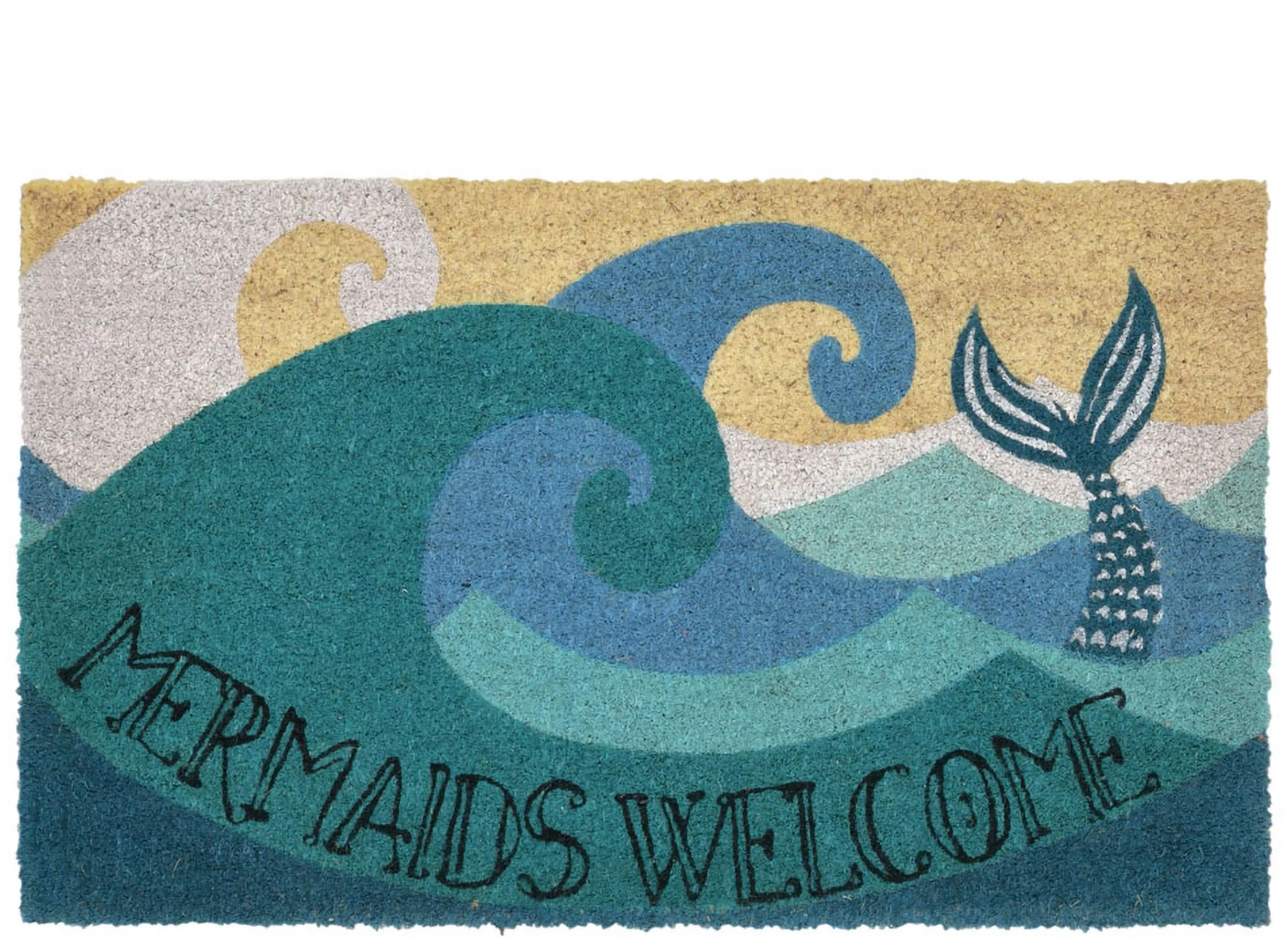 Liora Manne Natura Mermaids Welcome Outdoor Mat | Raymour & Flanigan ...