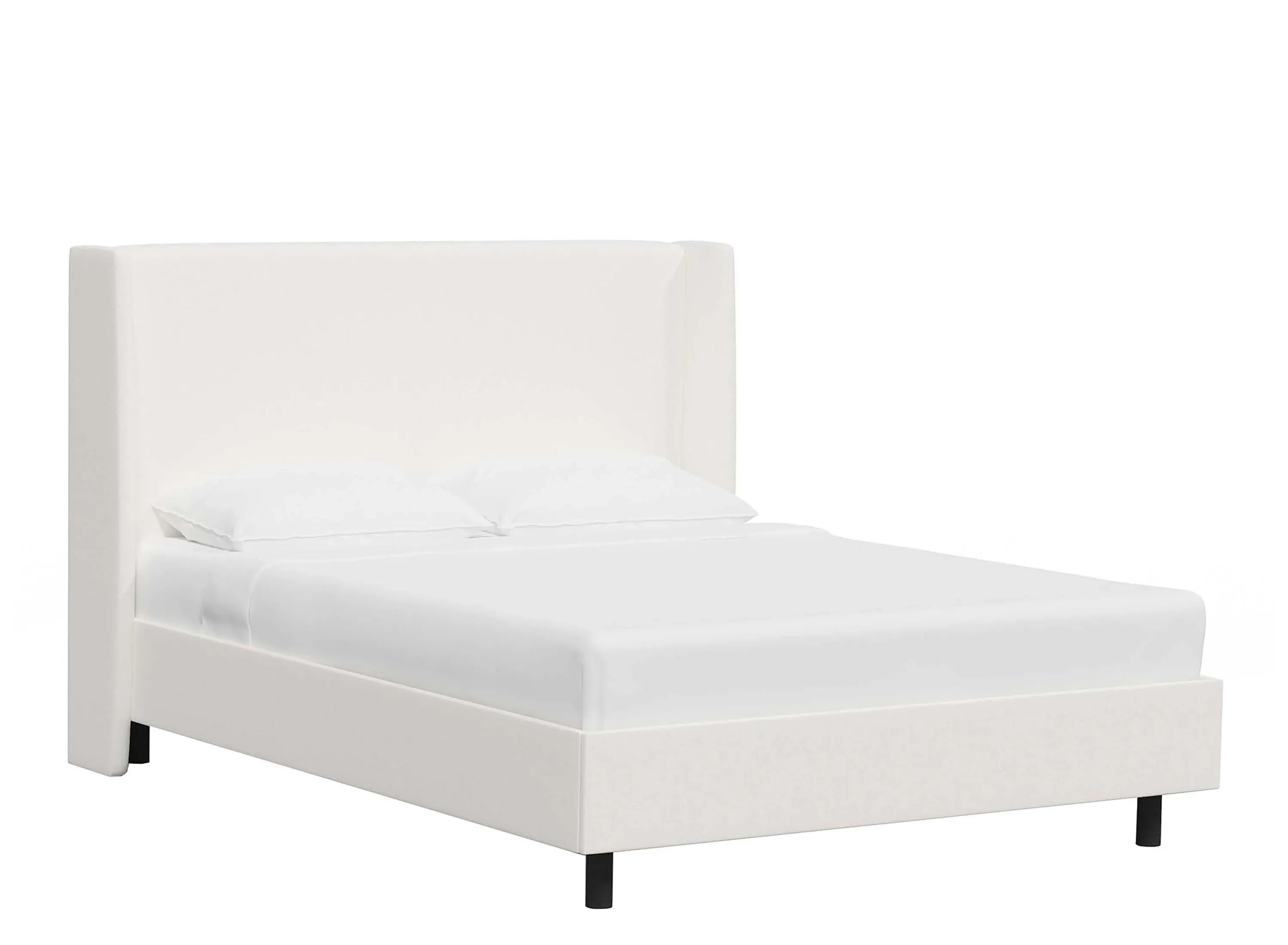 Ellison Upholstered Wingback Platform Bed | Raymour & Flanigan