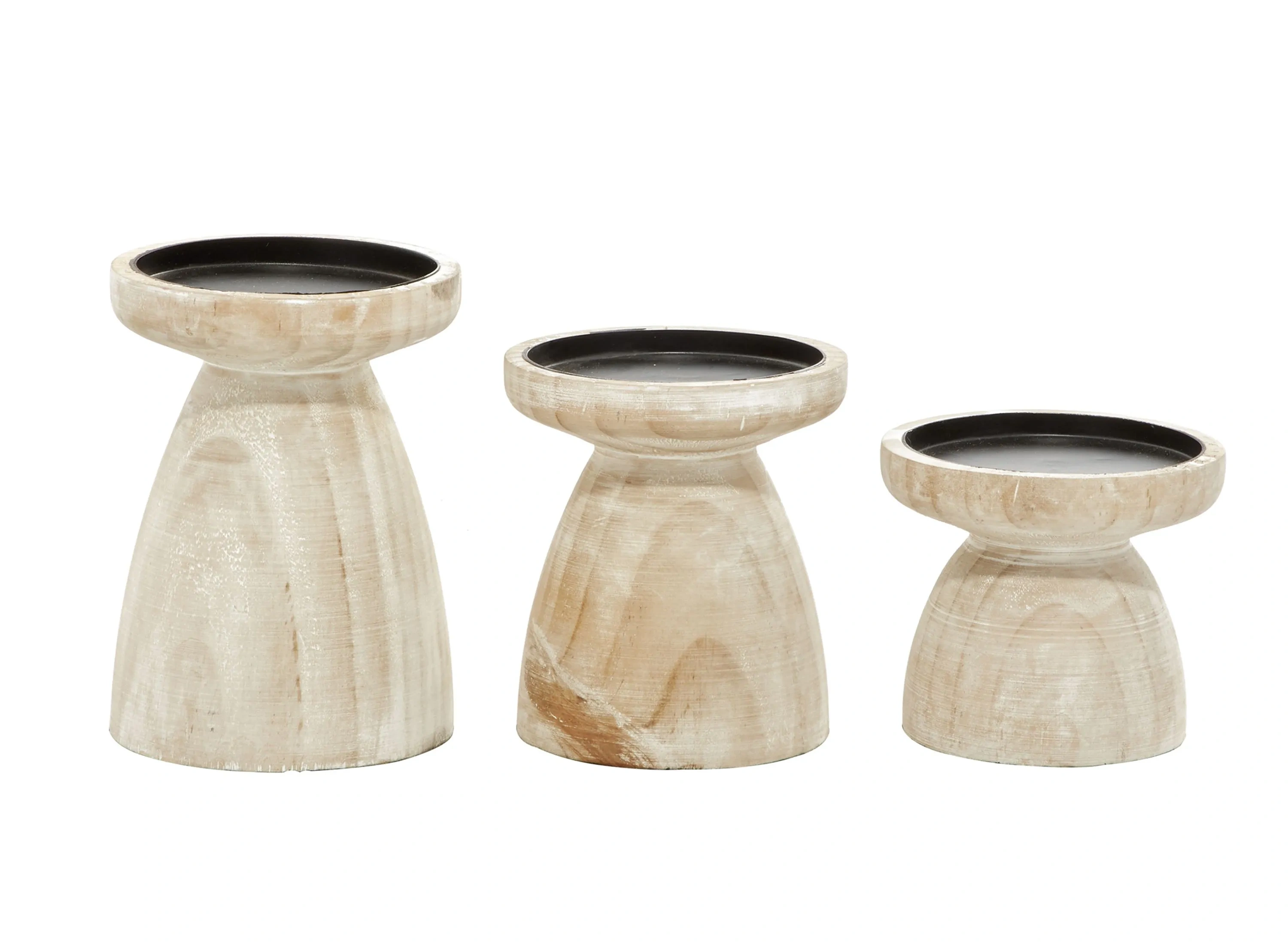 Ivy Collection Qi-Pao Candle Holders Set of 3 | Raymour & Flanigan