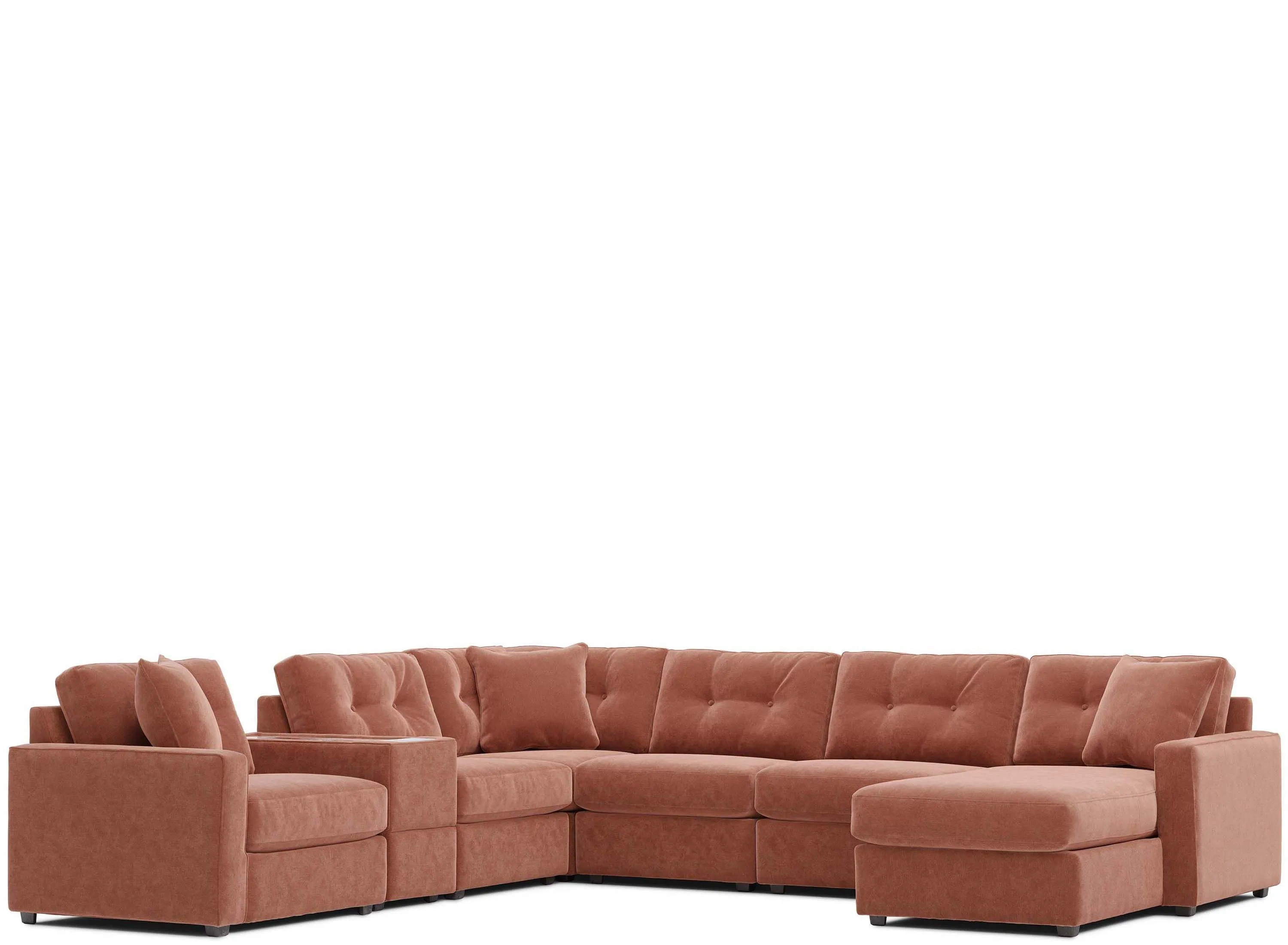 ModularOne 7-pc. Sectional w/One Power Console | Raymour & Flanigan
