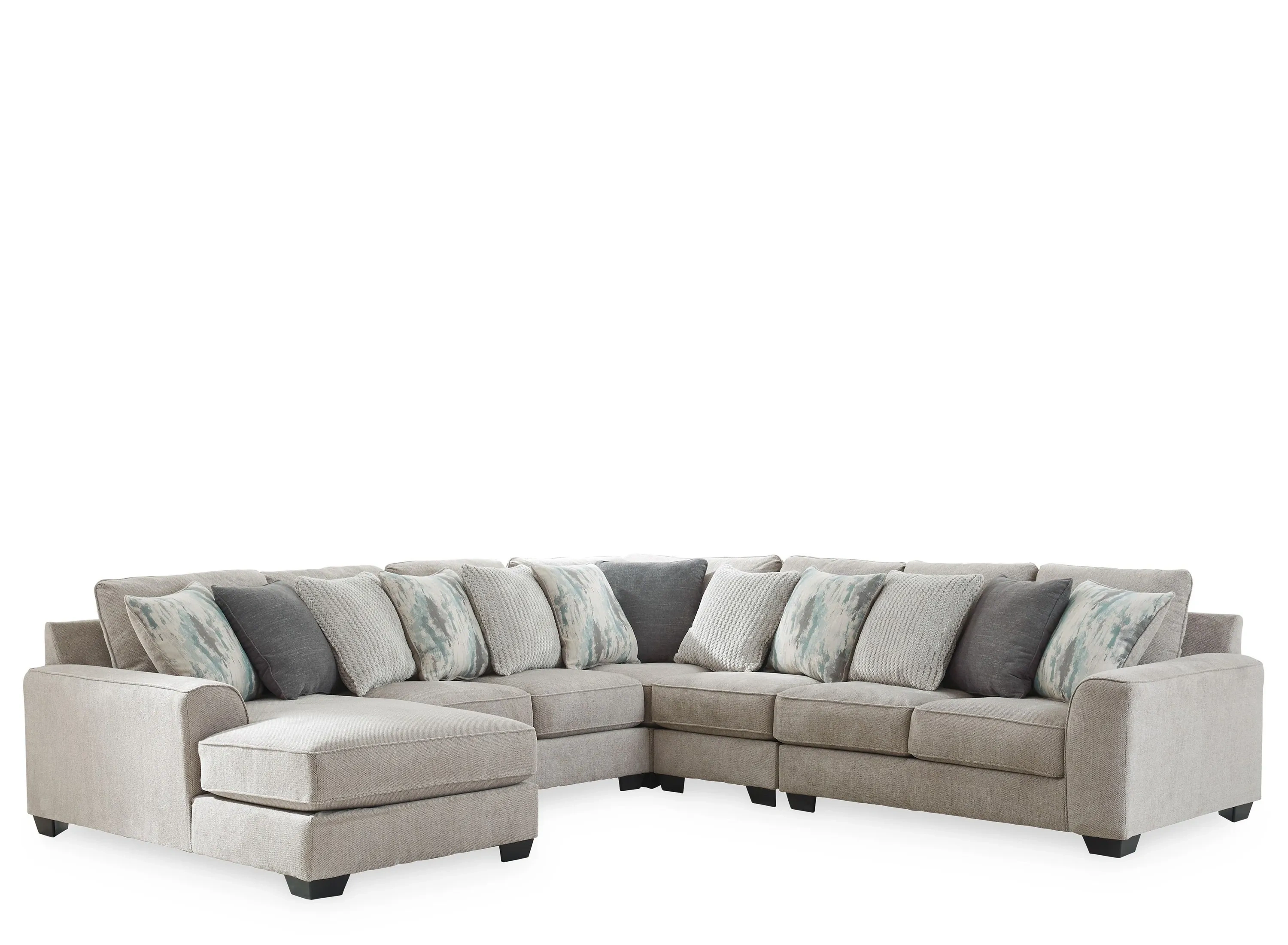 Ardsley 5 pc. Sectional with Chaise Raymour Flanigan