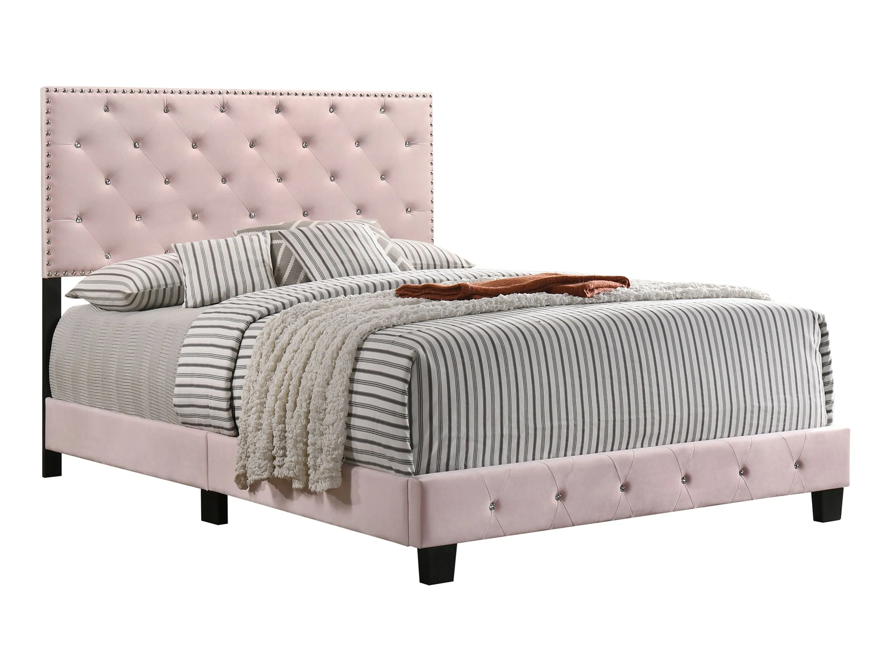 Raymour and flanigan tufted bed store