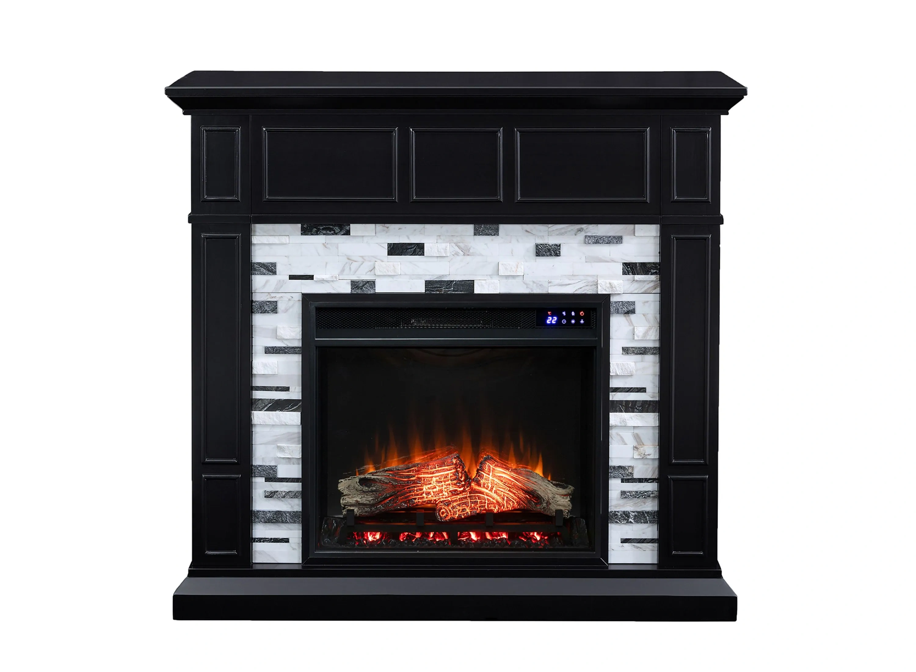 Hadlee Touch Screen Fireplace | Raymour & Flanigan