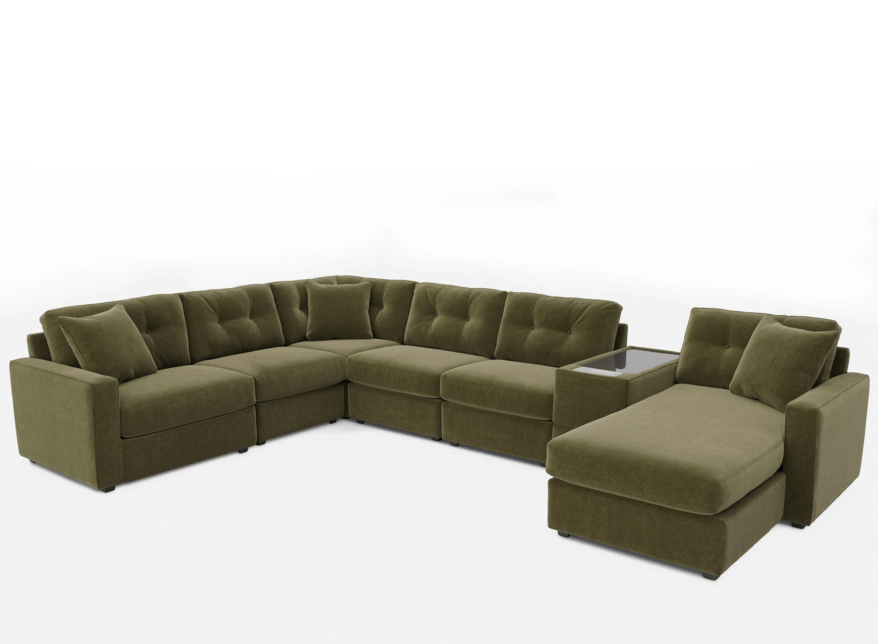 ModularOne 7-pc. Sectional w/One Power Console | Raymour & Flanigan