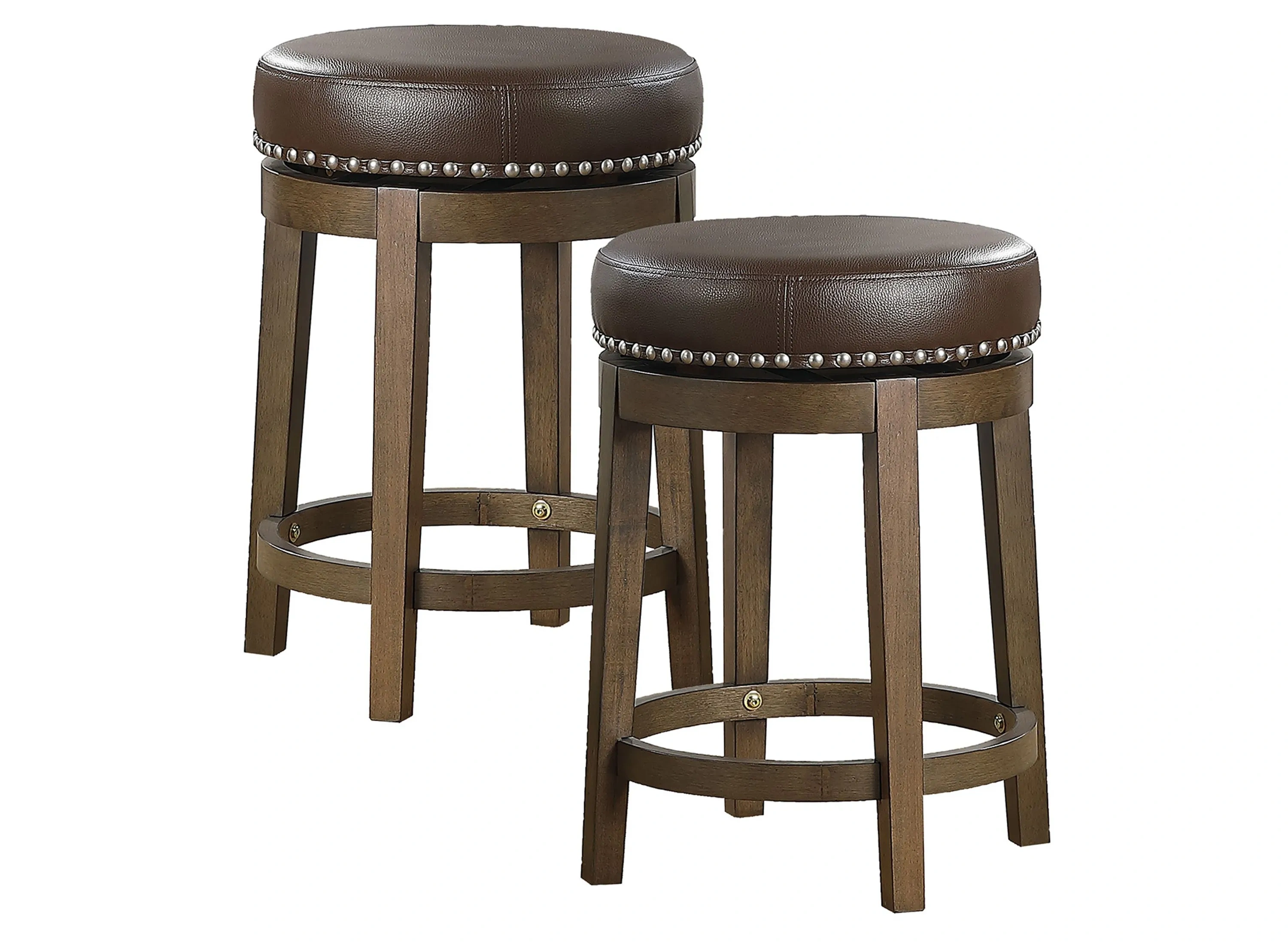 Whitby 24" Round Swivel Stool, Set of 2 | Raymour & Flanigan | Raymour ...