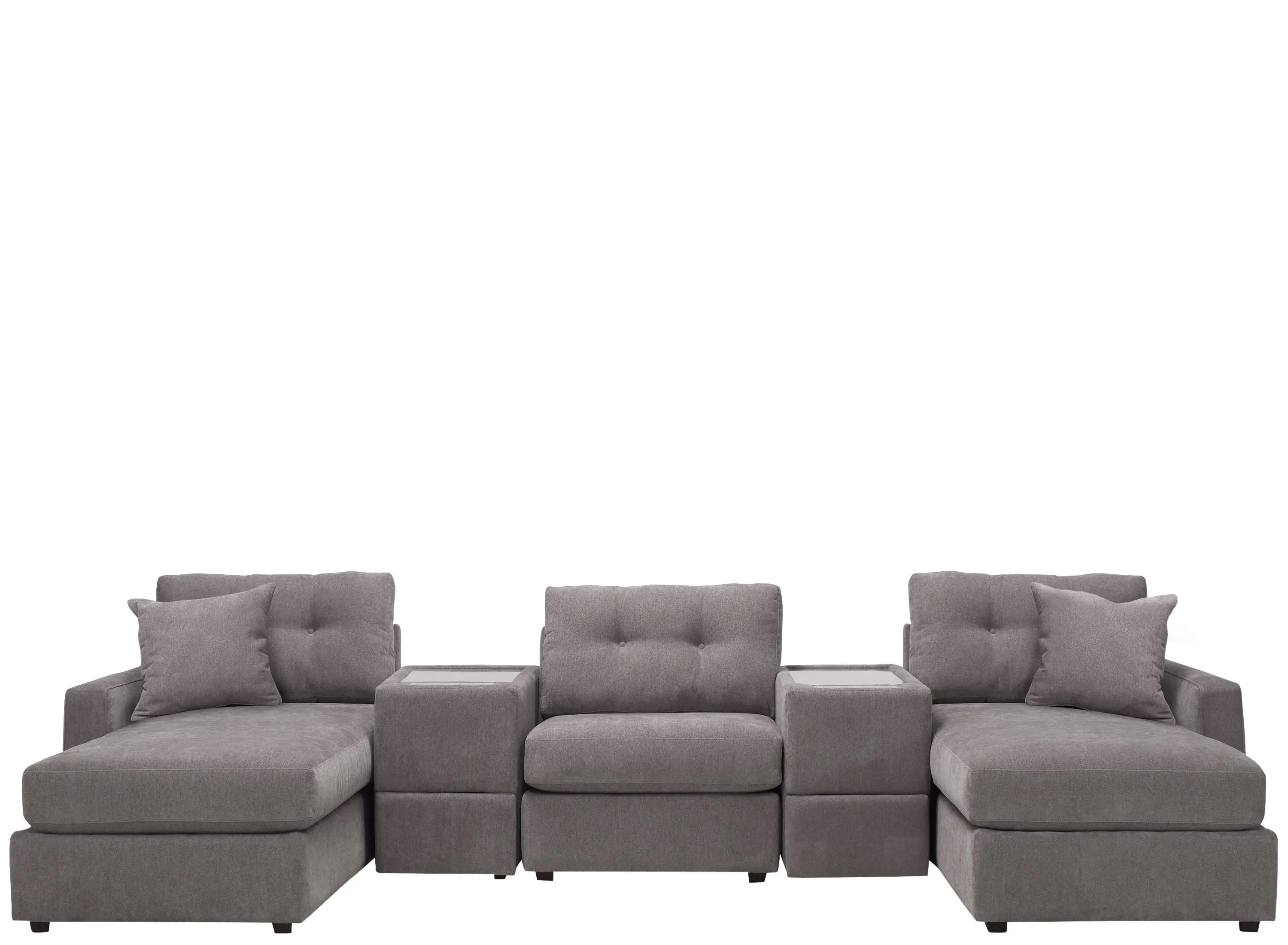 ModularOne 5-pc. Sectional w/Two Power Consoles | Raymour & Flanigan