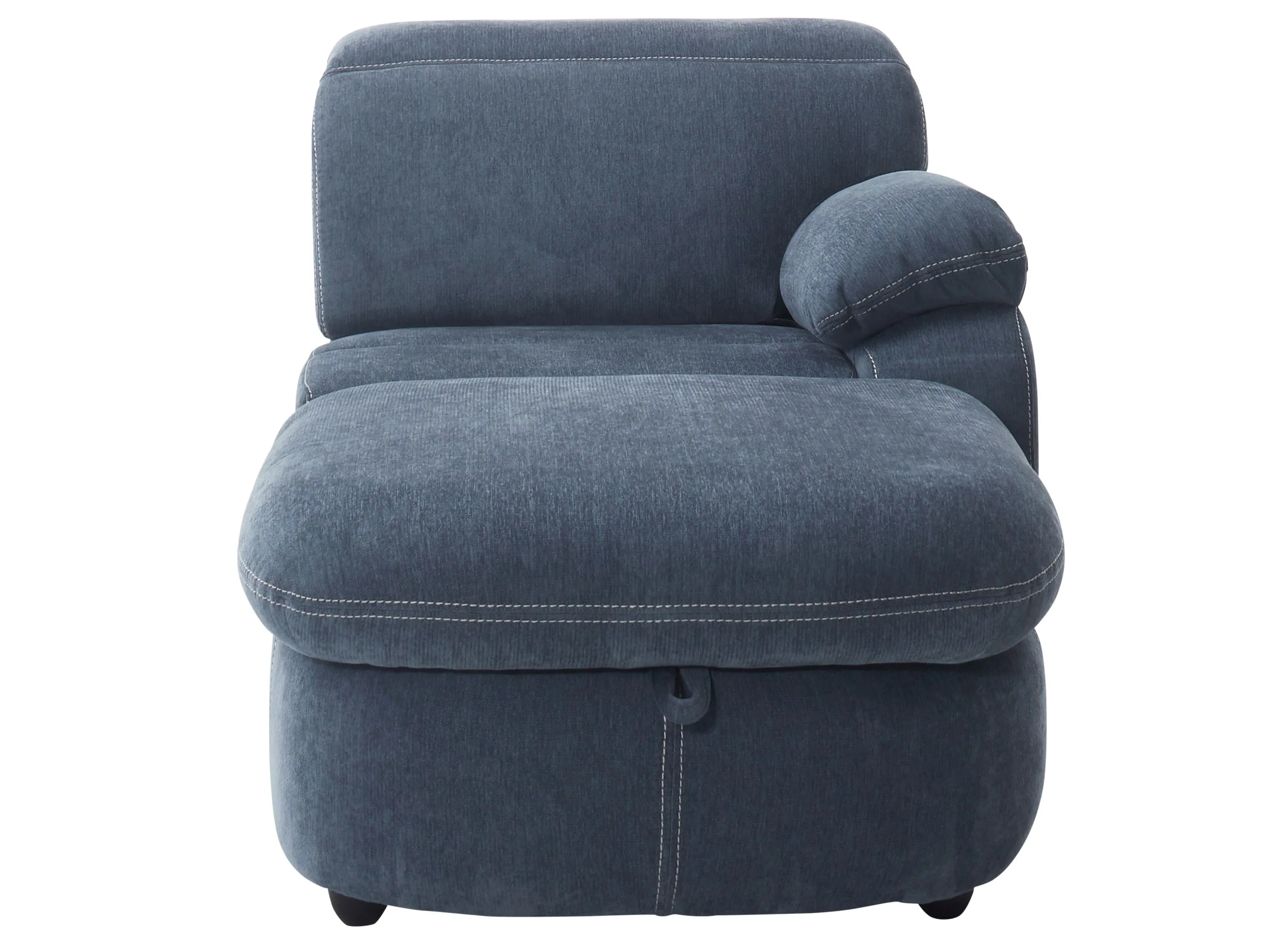 Enbright Microfiber Right Arm Facing Power Chaise w/ Ratchet Headrest ...