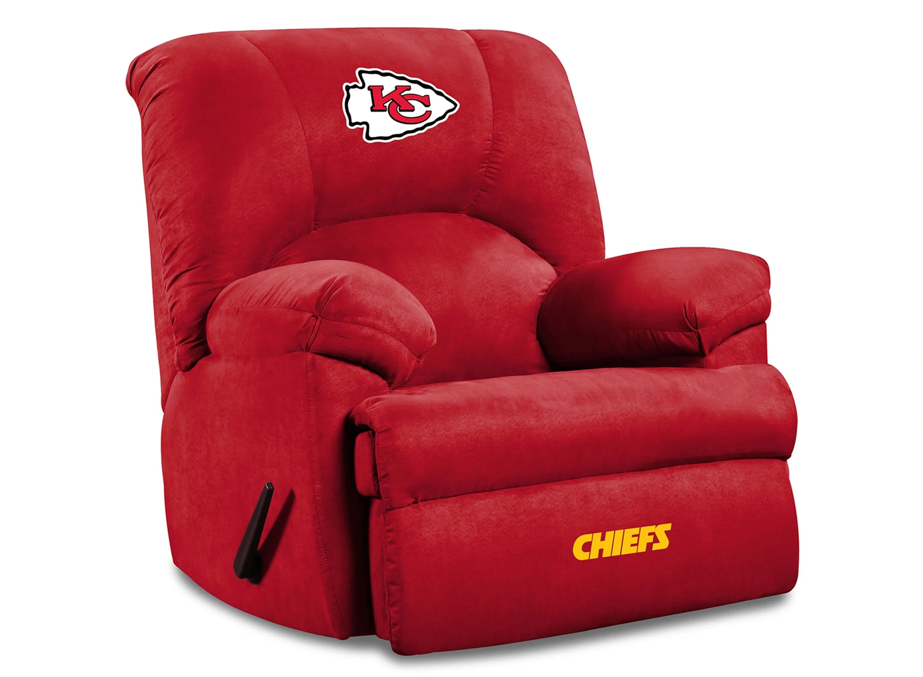 Kansas City Chiefs Microfiber Manual Rocker Recliner | Raymour & Flanigan