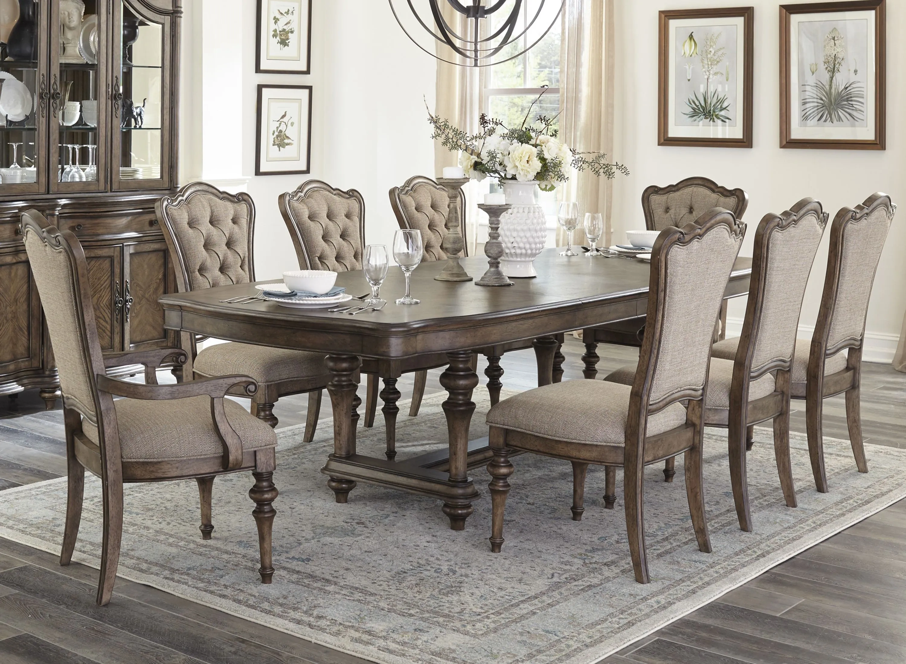 Moorewood Park 9-pc. Dining Set | Raymour & Flanigan
